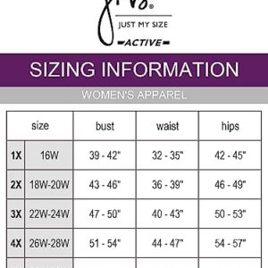 JUST MY SIZE Womens Cooldri Performance Scoopneck Athletic-tank-top-shirts, Process Blue, 2X US