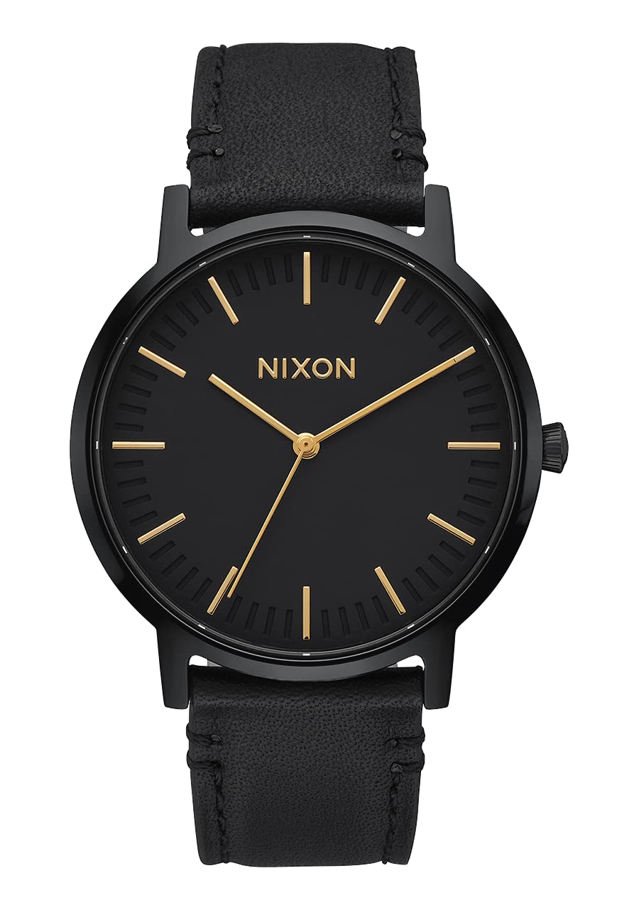 Nixon Porter Leather A1058-1031 Black Leather Men’s Watch 40mm