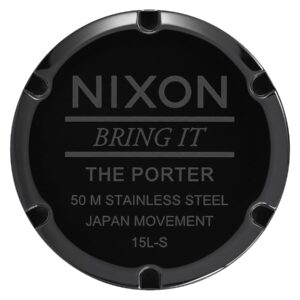 Nixon Porter Leather A1058-1031 Black Leather Men’s Watch 40mm