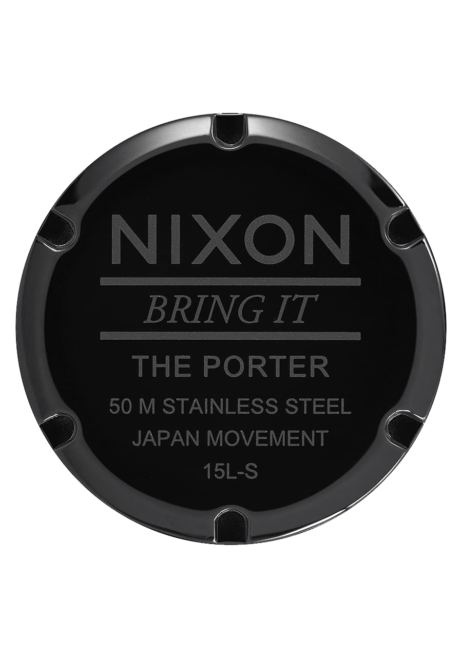 Nixon Porter Leather A1058-1031 Black Leather Men’s Watch 40mm