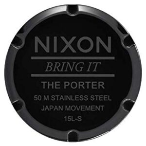 Nixon Porter Leather A1058-1031 Black Leather Men’s Watch 40mm