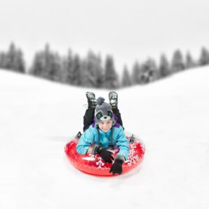 Poolmaster SNO Cap Inflatable Snow Tube and Snow Sled with Handles