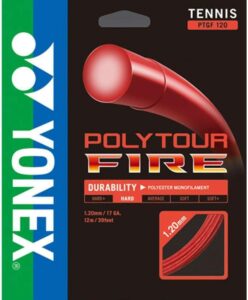 yonex unisex's fire poly tour fire12m red string set-1,2 mm, 1.2 mm/12 m