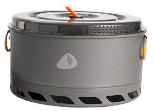 jetboil 5-liter fluxring camping pot and lid for camp cooking with jetboil backpacking stoves