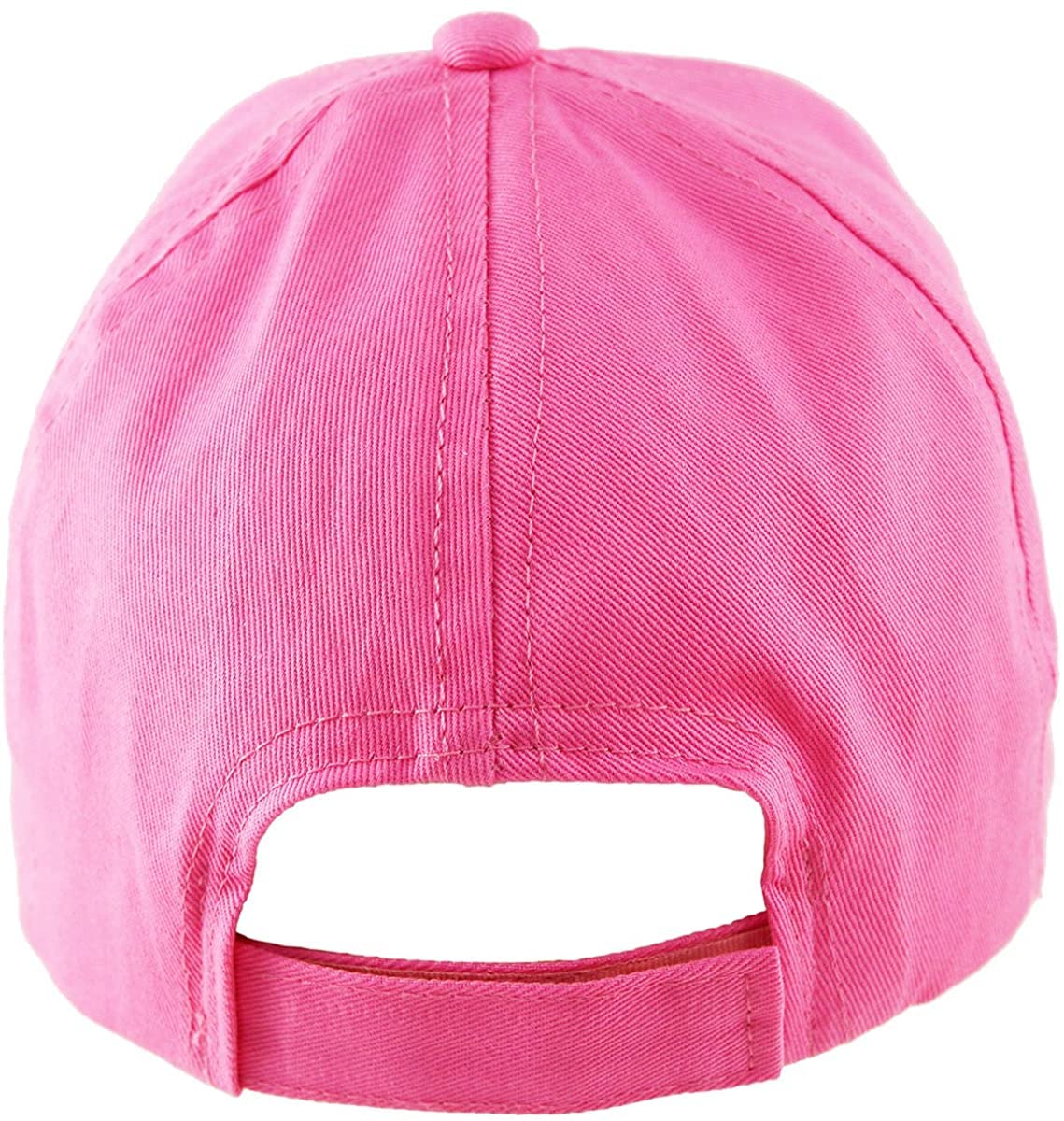 Disney Little Baseball Cap, Minnie Mouse Adjustable Girl Hats for Kids Ages 4-7, Pink