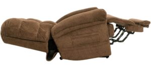 windermere burton nm1650 power lift chair recliner infinite position with trendelenburg by mega motion - nutmeg