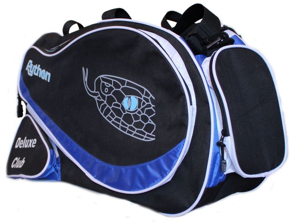 Python Deluxe "Club" Racquetball Bag (Black/Blue)