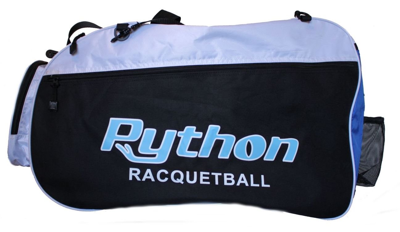 Python Deluxe "Club" Racquetball Bag (Black/Blue)