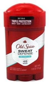 old spice anti-perspirant pure sport+ soft solid, 2.6 ounce (pack of 2)