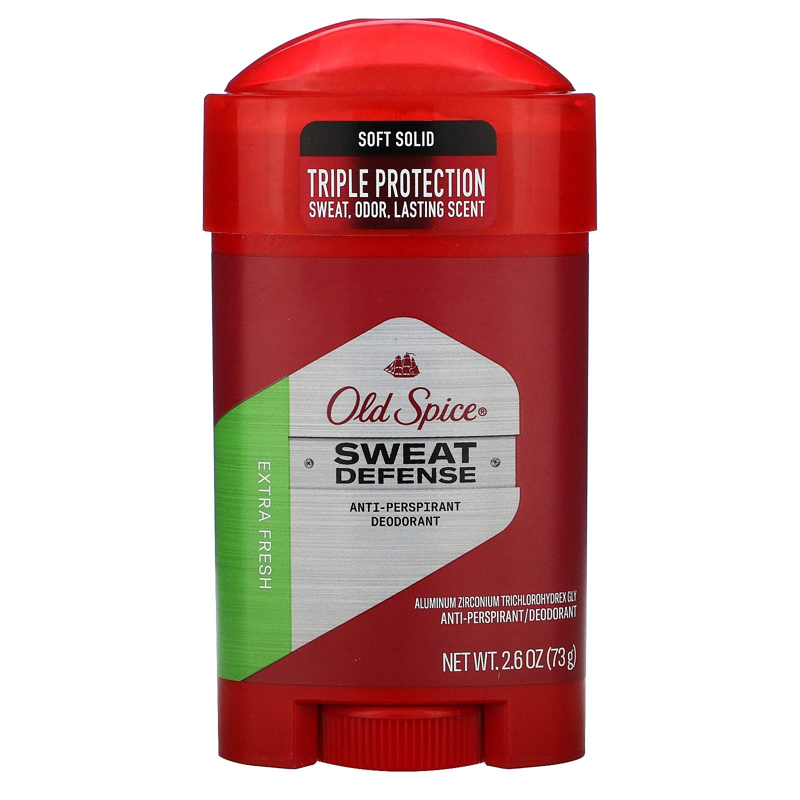 Old Spice Anti-Perspirant 2.6 Ounce Extra Fresh Soft Solid, 2.6 Ounce (Pack of 6)