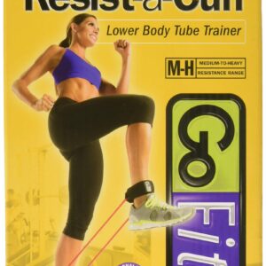 GoFit Resist-a-Cuff - Adjustable Ankle Cuffs, Green, Light to Medium, GF-Cuff-L-M