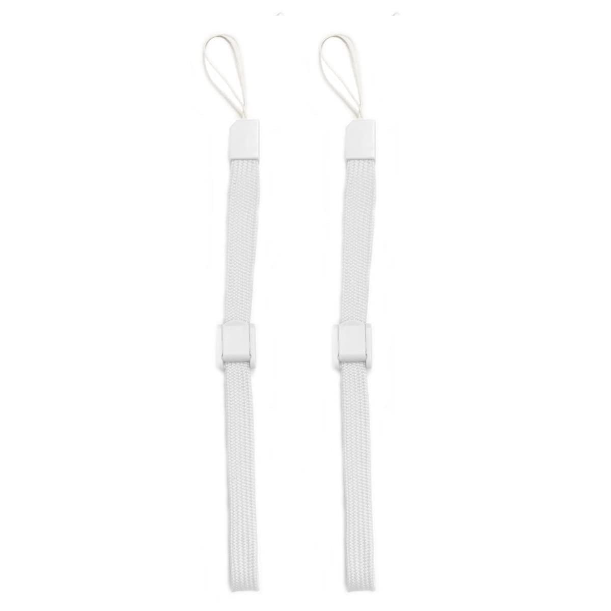 Jadebones 2X White Silicone Skin Case Cover with Wrist Strap for Wii Remote Controller