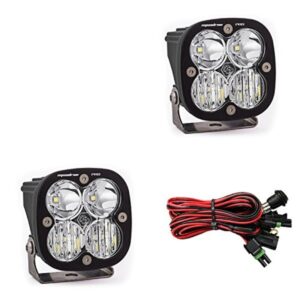 baja designs, 497803, led light, squadron pro, black, driving/combo, pair