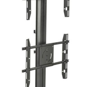 Displays2go LPGP36WB2 Dual TV Stand, Single Sided, for 30-60 Inch Flat Screen Monitors, Camera Tray