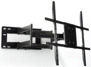 displays2go articulating tv wall mount for 42-90 inch hdtv, steel, panning/tilting vesa bracket (hvawm4290l)