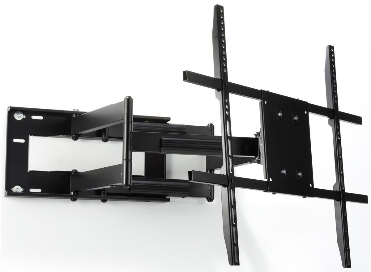 Displays2go Articulating TV Wall Mount for 42-90 Inch HDTV, Steel, Panning/Tilting VESA Bracket (HVAWM4290L)