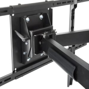 Displays2go Articulating TV Wall Mount for 42-90 Inch HDTV, Steel, Panning/Tilting VESA Bracket (HVAWM4290L)