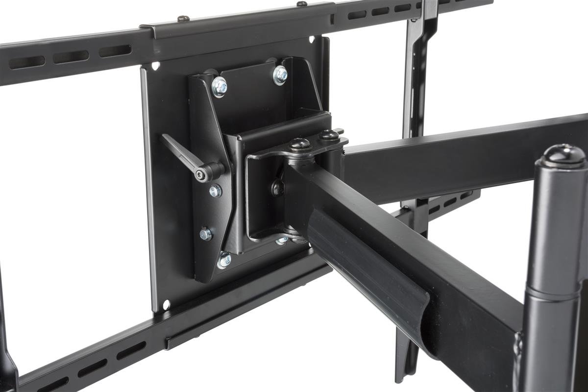 Displays2go Articulating TV Wall Mount for 42-90 Inch HDTV, Steel, Panning/Tilting VESA Bracket (HVAWM4290L)