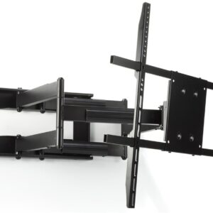 Displays2go Articulating TV Wall Mount for 42-90 Inch HDTV, Steel, Panning/Tilting VESA Bracket (HVAWM4290L)