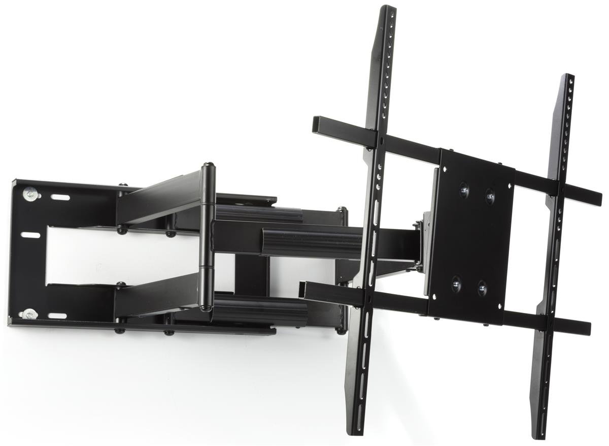 Displays2go Articulating TV Wall Mount for 42-90 Inch HDTV, Steel, Panning/Tilting VESA Bracket (HVAWM4290L)