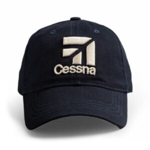 red canoe cessna 3d logo cap black