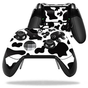 mightyskins skin compatible with microsoft xbox one elite controller - cow print | protective, durable, and unique vinyl decal wrap cover | easy to apply, remove, and change styles | made in the usa