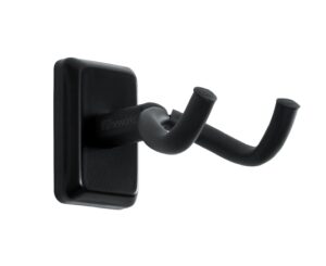 gator frameworks acoustic/electric guitar wall hanger with black mounting plate (gfw-gtr-hngrblk)