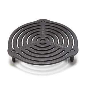 petromax cast iron stack grate for dutch ovens, prevent bottom burning and evenly distribute heat, can also place directly in the campfire or on the table as a trivet, 9"