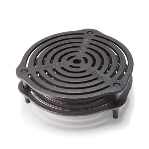 Petromax Cast Iron Stack Grate for Dutch Ovens, Prevent Bottom Burning and Evenly Distribute Heat, Can Also Place Directly in The Campfire or on The Table as a Trivet, 9"