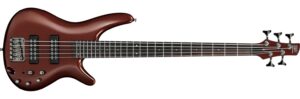 ibanez sr standard 5-string electric bass guitar (root beer metallic)