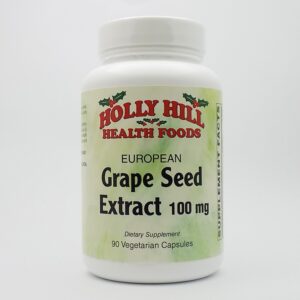 holly hill health foods, european grape seed extract 100 mg, 90 capsules