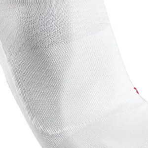 FALKE Women's RU5 Race Invisible Running Socks, No Show, Ultralight Cushion, Athletic, Breathable Quick Dry, Nylon, White (White-Mix 2020), 8-9, 1 Pair