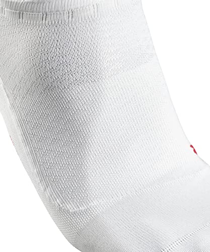 FALKE Women's RU5 Race Invisible Running Socks, No Show, Ultralight Cushion, Athletic, Breathable Quick Dry, Nylon, White (White-Mix 2020), 8-9, 1 Pair