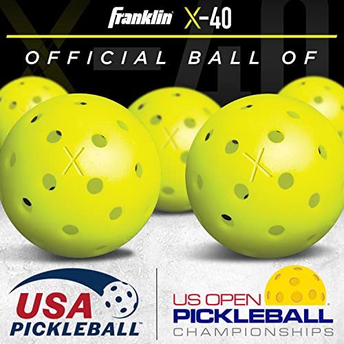 Franklin Sports Pickleball Paddle and Ball Set - Wooden Pickleball Rackets + Pickleballs - 2 Players - USA Pickleball (USAPA) Approved