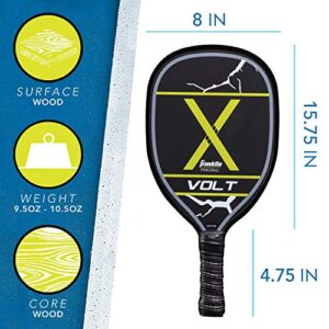 Franklin Sports Pickleball Paddle and Ball Set - Wooden Pickleball Rackets + Pickleballs - 2 Players - USA Pickleball (USAPA) Approved