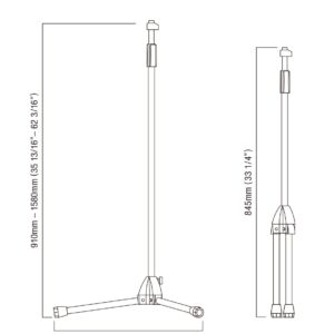 Tama MS450BK Straight Stand, Black