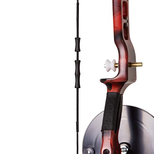 Cajun Bowfishing Fish Stick Bowfishing Bow Package with Drum Reel, Roller Rest, and Piranha Point Arrow, Right Hand, Red