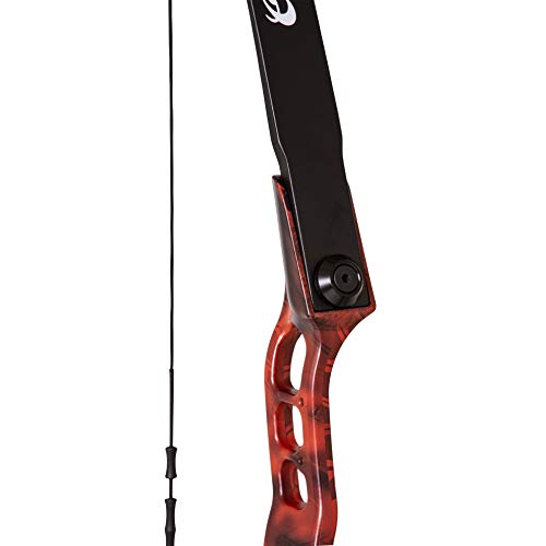 Cajun Bowfishing Fish Stick Bowfishing Bow Package with Drum Reel, Roller Rest, and Piranha Point Arrow, Right Hand, Red