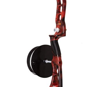 Cajun Bowfishing Fish Stick Bowfishing Bow Package with Drum Reel, Roller Rest, and Piranha Point Arrow, Right Hand, Red