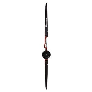 Cajun Bowfishing Fish Stick Bowfishing Bow Package with Drum Reel, Roller Rest, and Piranha Point Arrow, Right Hand, Red