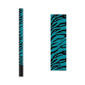 bohning 4" tiger print arrow wraps, standard, teal tiger