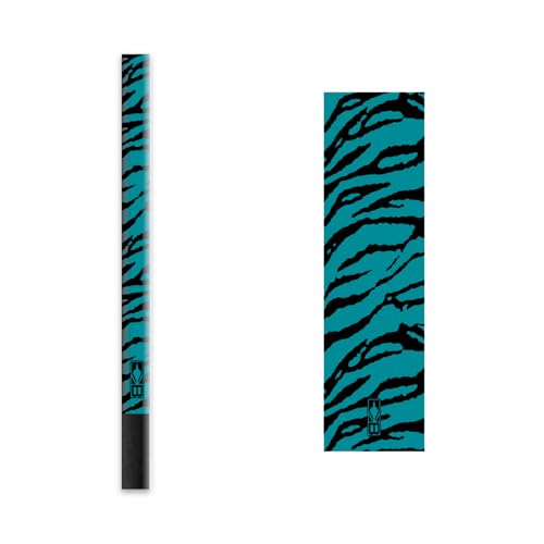 Bohning 4" Tiger Print Arrow Wraps, Standard, Teal Tiger