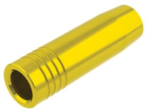 gold tip ballistic collar for pierce 340 (12 pack), gold, small