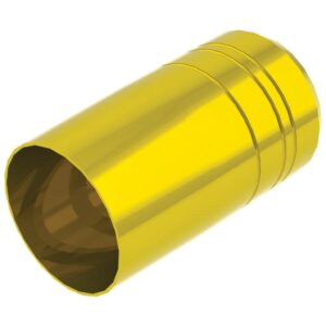 gold tip nock collar for pierce 400 (12 pack), gold, small