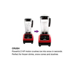 Salton BL1486RBT Power 2 L/QT Table Top Blender, 2 Liters, Red