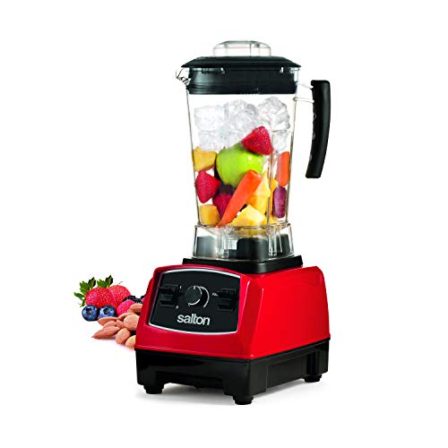 Salton BL1486RBT Power 2 L/QT Table Top Blender, 2 Liters, Red