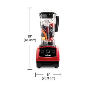 Salton BL1486RBT Power 2 L/QT Table Top Blender, 2 Liters, Red