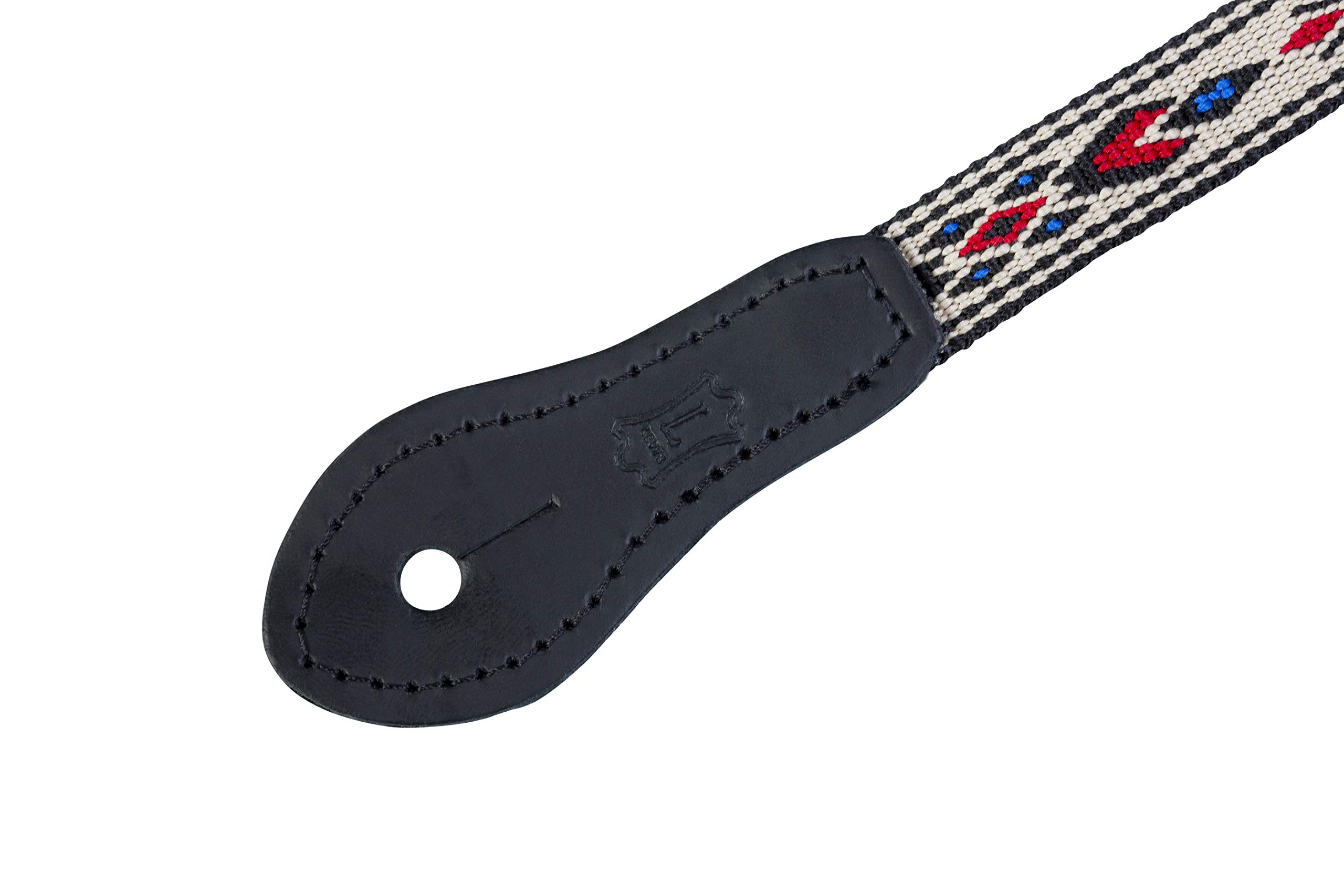 Levy's Leathers 1/2" Jacquard Weave Mandolin/Ukulele Strap with Dual Leather Strap Pin Ends. Adjustable to 50" (MJ19UKE-003)