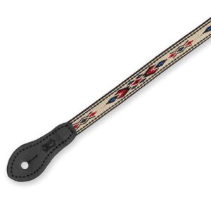 Levy's Leathers 1/2" Jacquard Weave Mandolin/Ukulele Strap with Dual Leather Strap Pin Ends. Adjustable to 50" (MJ19UKE-003)