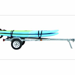 Ruff-Sport Trailer - Galvanized Finish for Kayak, Bicycle, and SUP